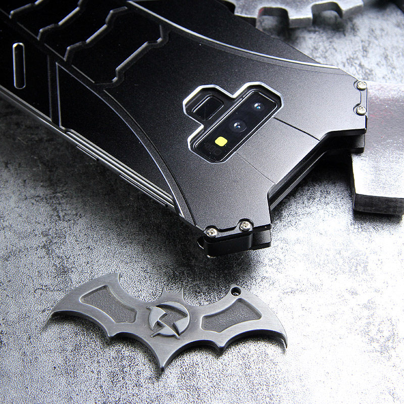 R-Just Batman Shockproof Aluminum Shell Metal Case with Custom Bataran ...