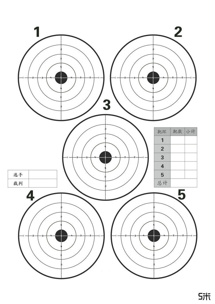 Target paper Shooting practice slingshot ejection target paper Target ...