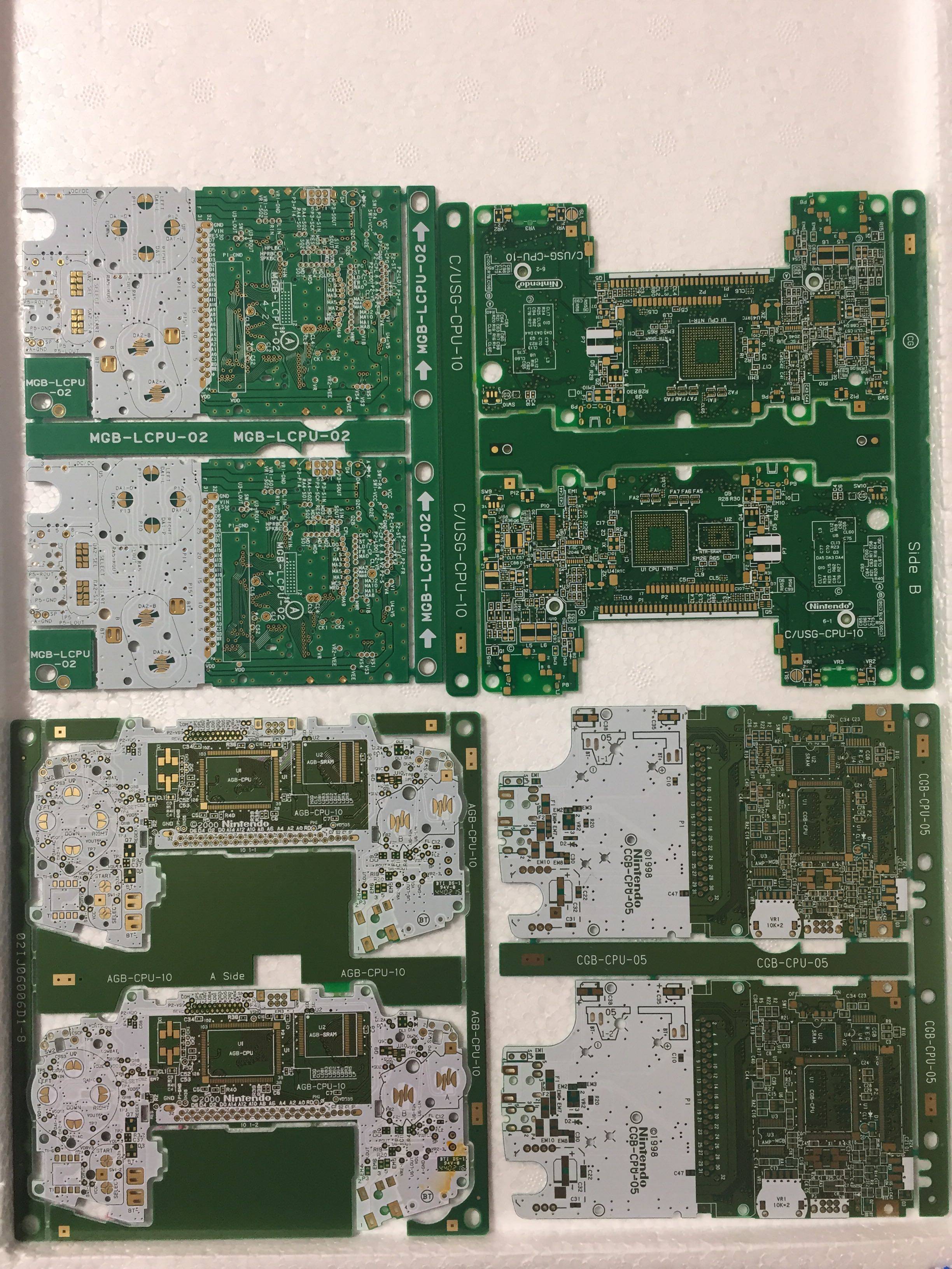 任天堂GbaSp.NDSL.GBP.GBC原厂板PCB空板 四件套：怀旧游戏控的终极收藏！-任天堂手柄-淘宝好物网