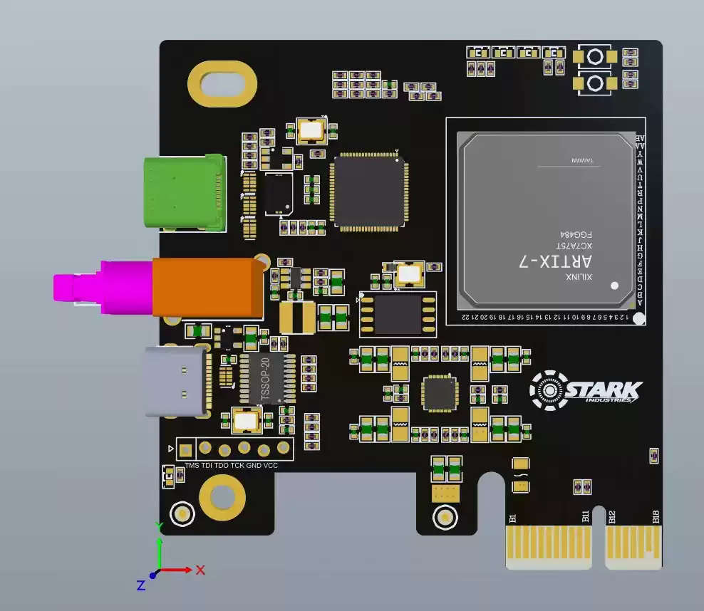 海外DMA 史塔克Stark FPGA开发板 75T 100T dma