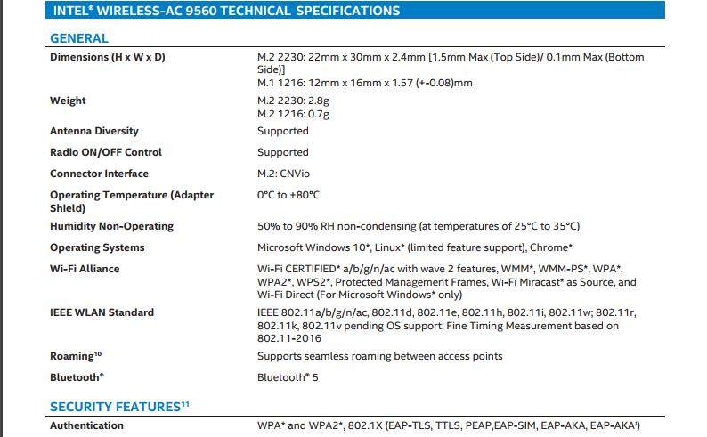 适用于Intel 9560D2W 9560AC 邮票口贴片千兆蓝牙无线网卡9560NGW-阿里巴巴