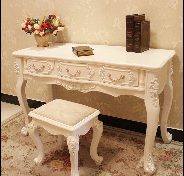 Купить Стол Европейский белый стол небольшой французский компьютерный ...