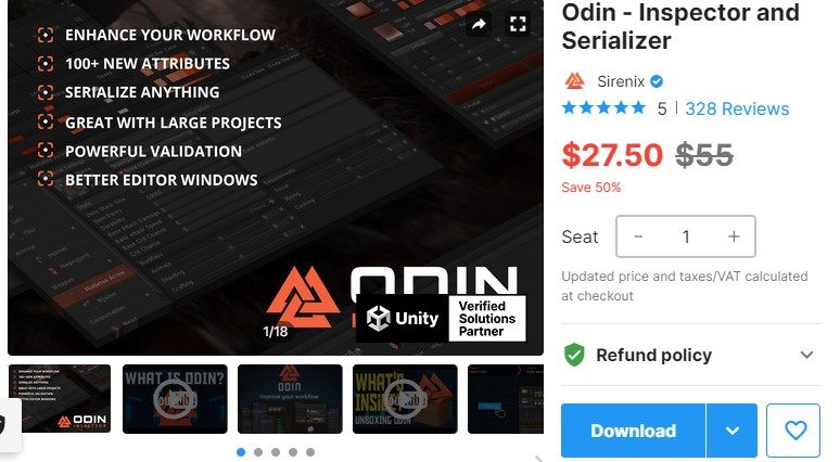 Unity3D 永久包更新Odin Inspector and Serializer 3.3.1.11