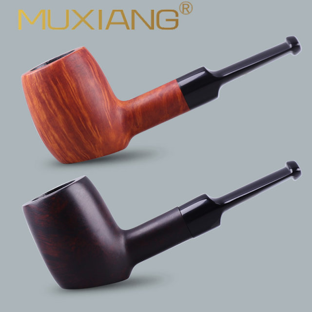 Woody heather pipe men's hammer pipe handmade solid wood small wine ...