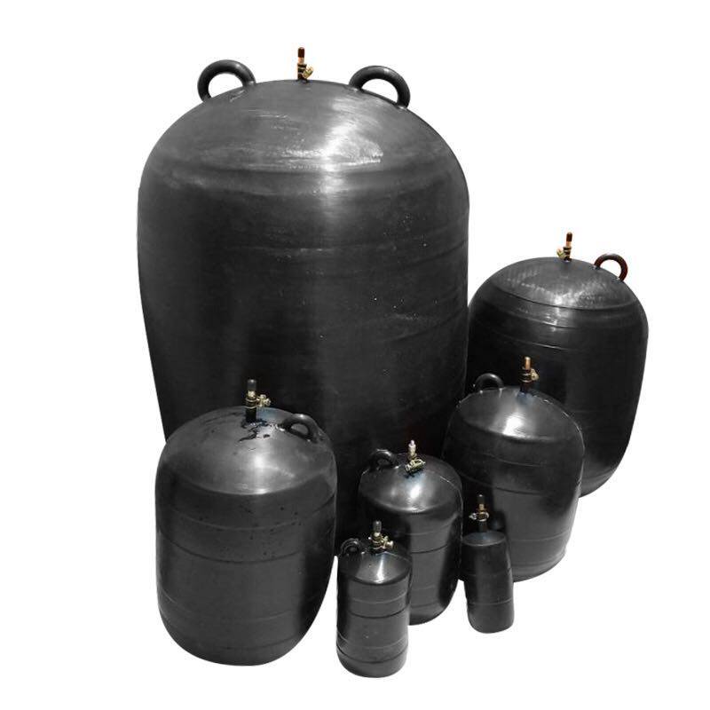 Pipeline plugging test leak bladder rubber pressure test ball closed ...
