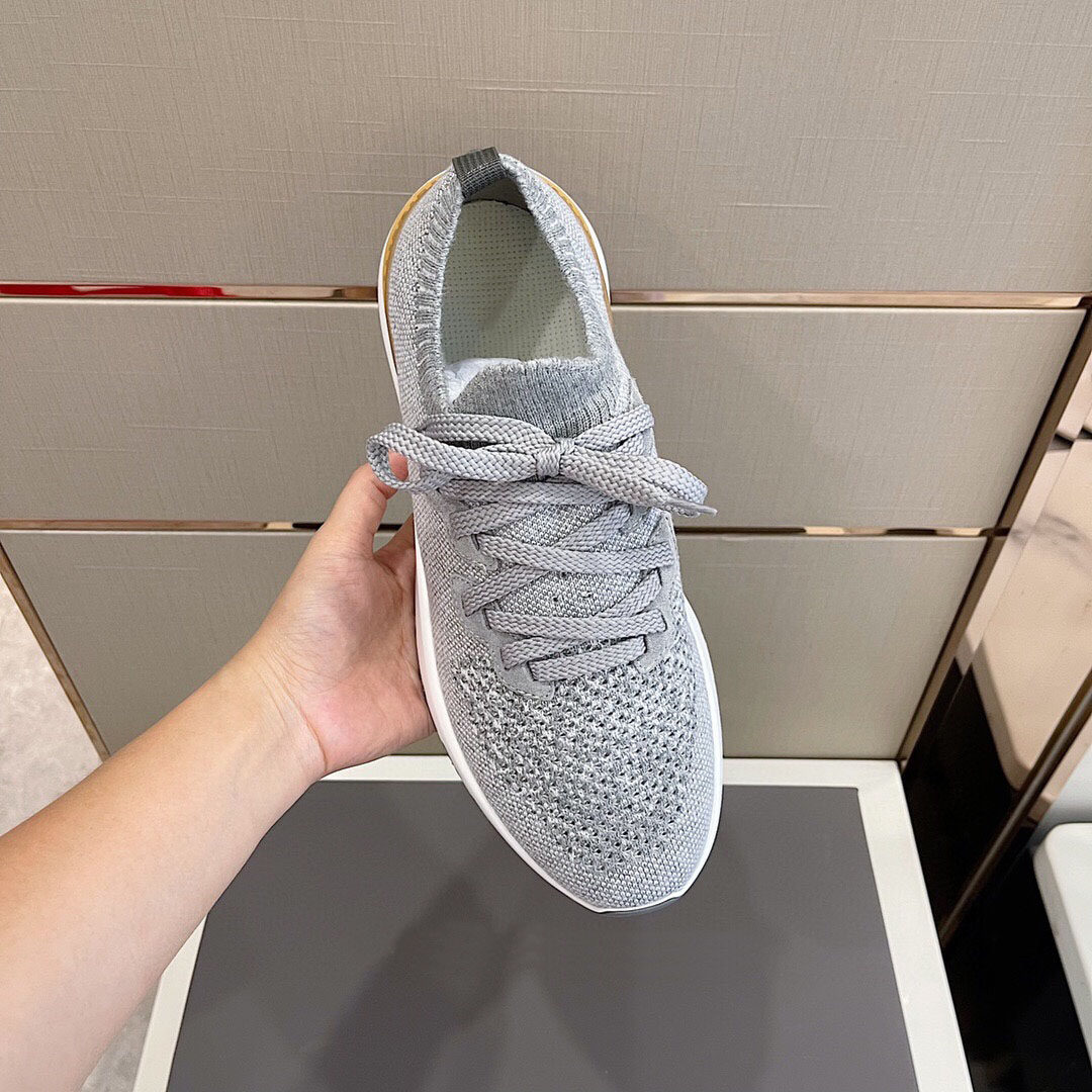 European and American Fashion Brand Knitted Sneakers Men's Summer ...