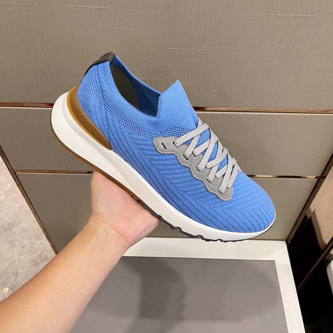 European and American Fashion Brand Knitted Sneakers Men's Summer ...