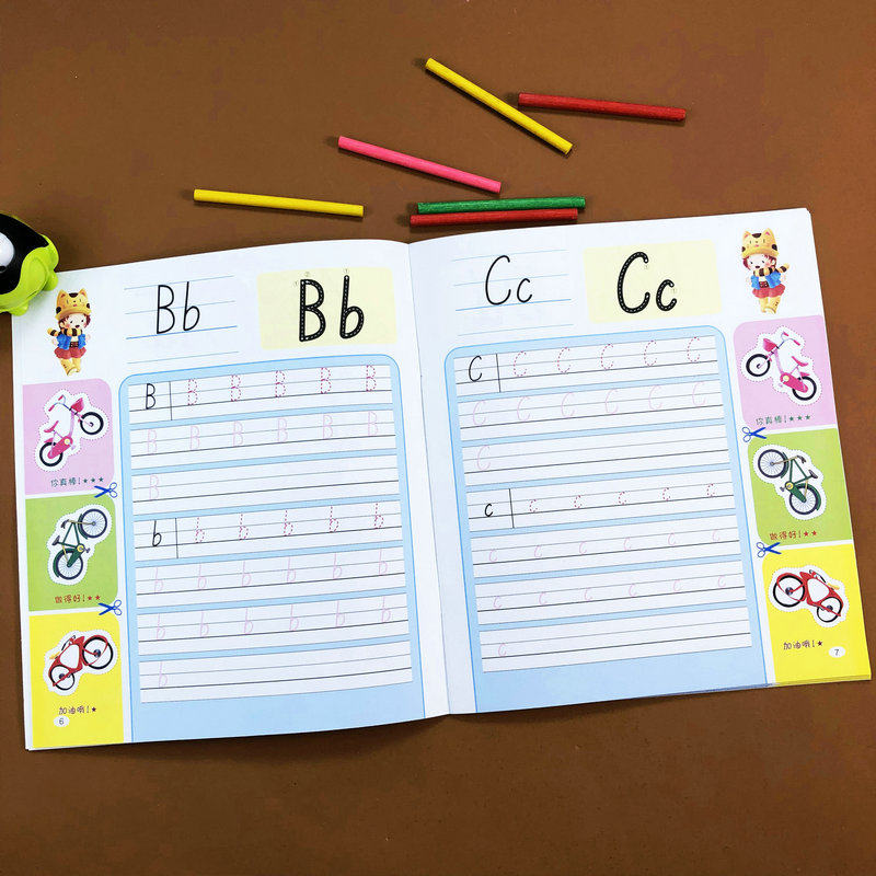 [USD 6.73] Children's English Drawing Red Book English Alphabet Basic ...