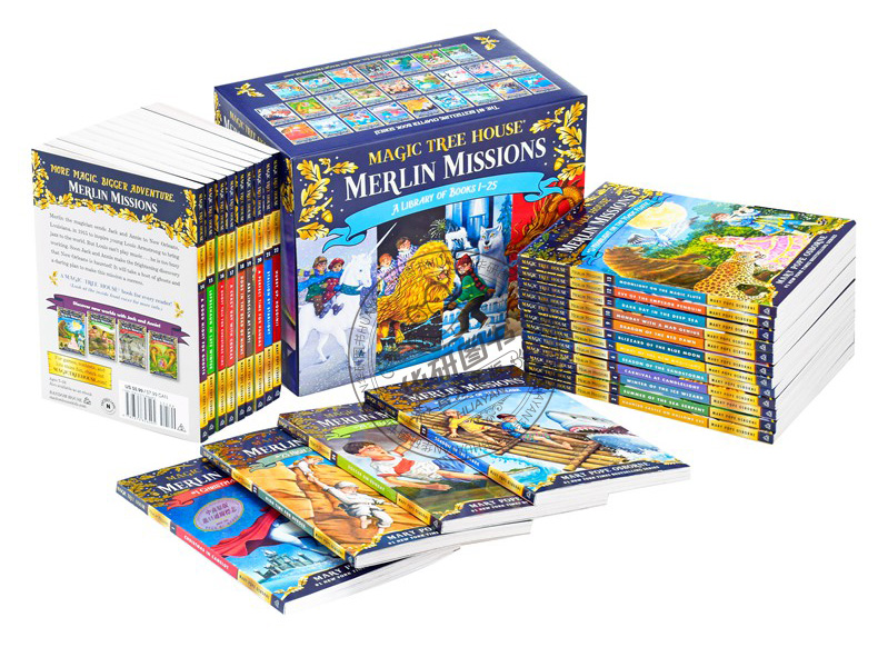 神奇树屋1-25套装 梅林的任务 Magic Tree House Merlin Missions-阿里巴巴