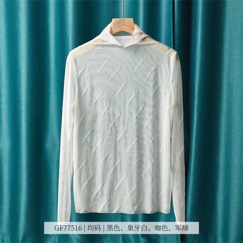 Gu Fei 77516 semi-high collar lace bottoming shirt women's inner gauze ...