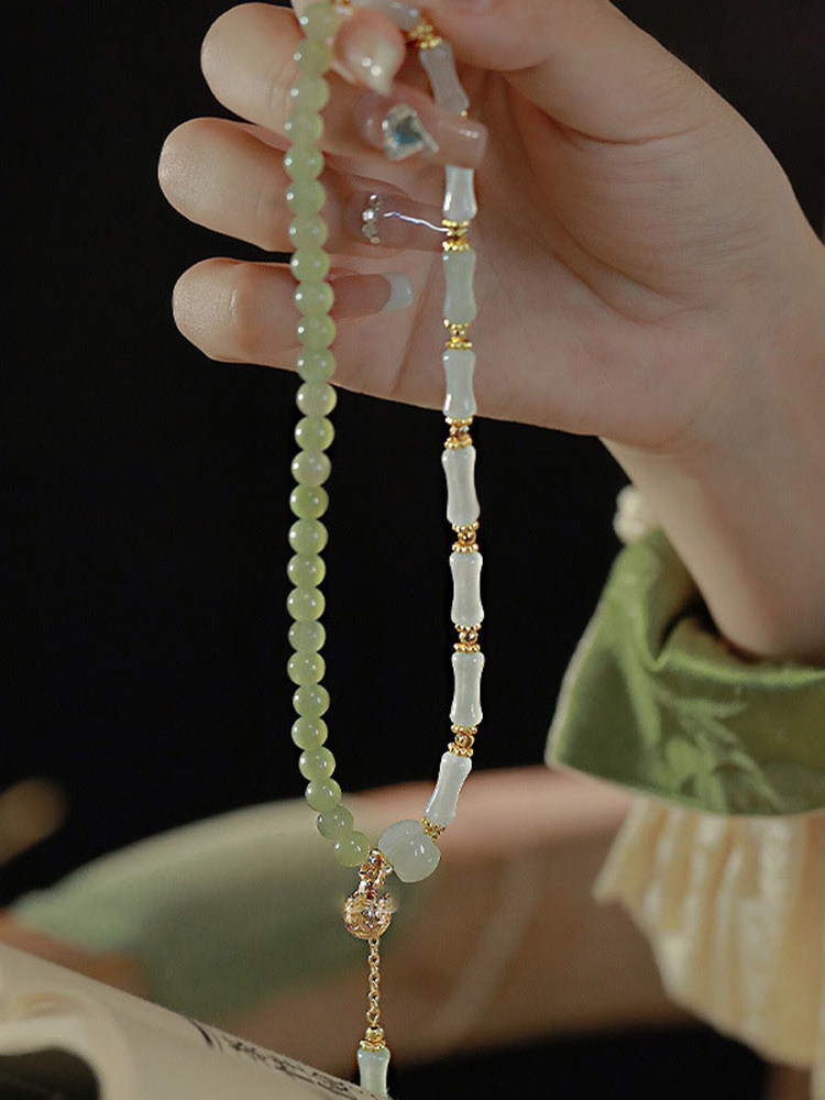 新中式美学来袭！Classy key金丝玉南瓜手链，时尚与传统的完美碰撞！-拎环-淘宝好物网