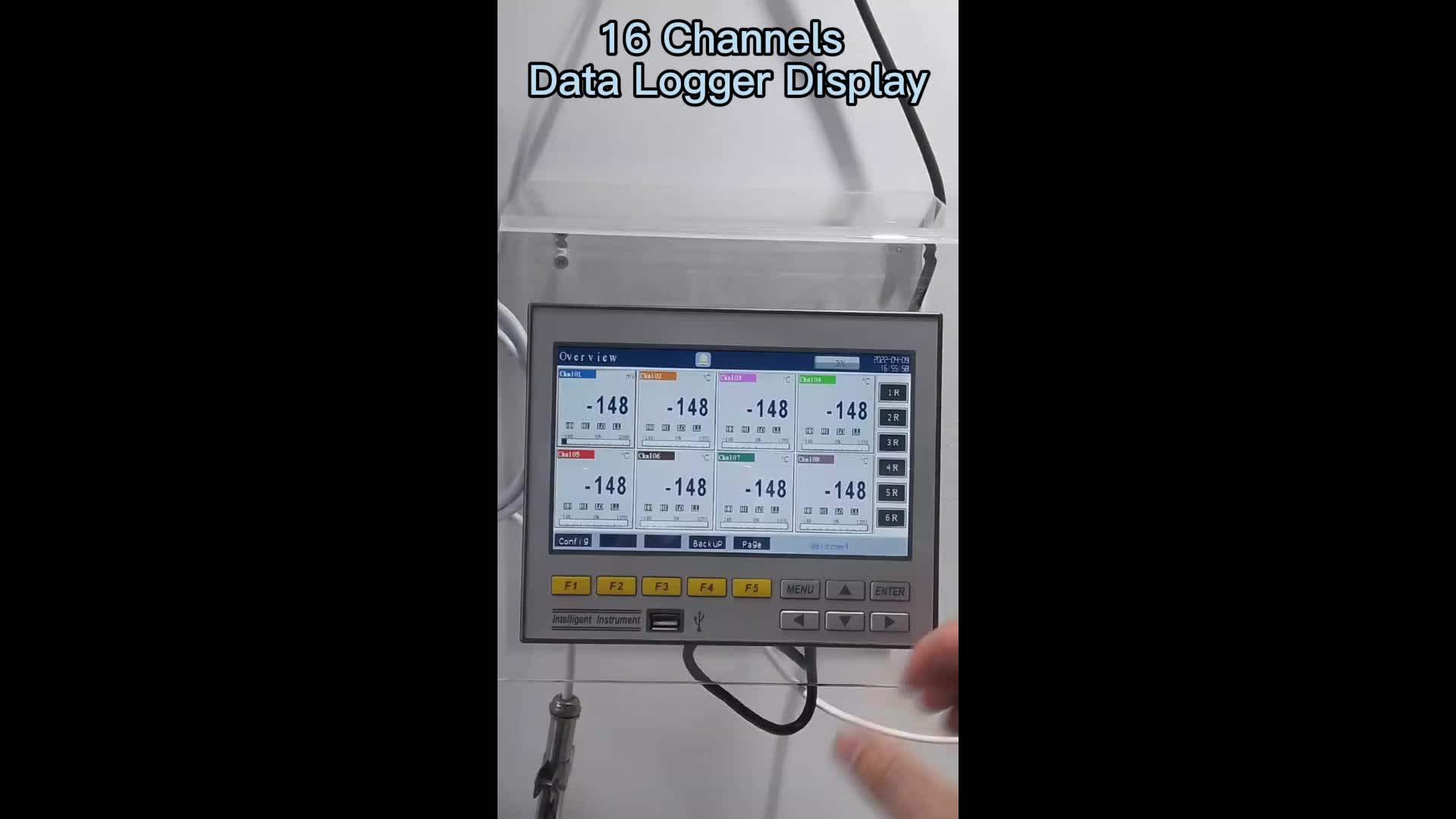 Multichannel Data Loggers Chart Data Curve Storage Temperature Pressure ...