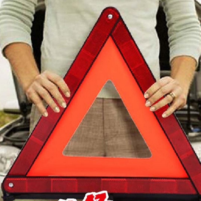 [USD 12.77] Vehicle Inspection Triangle Warning Sign Tripod Warning ...