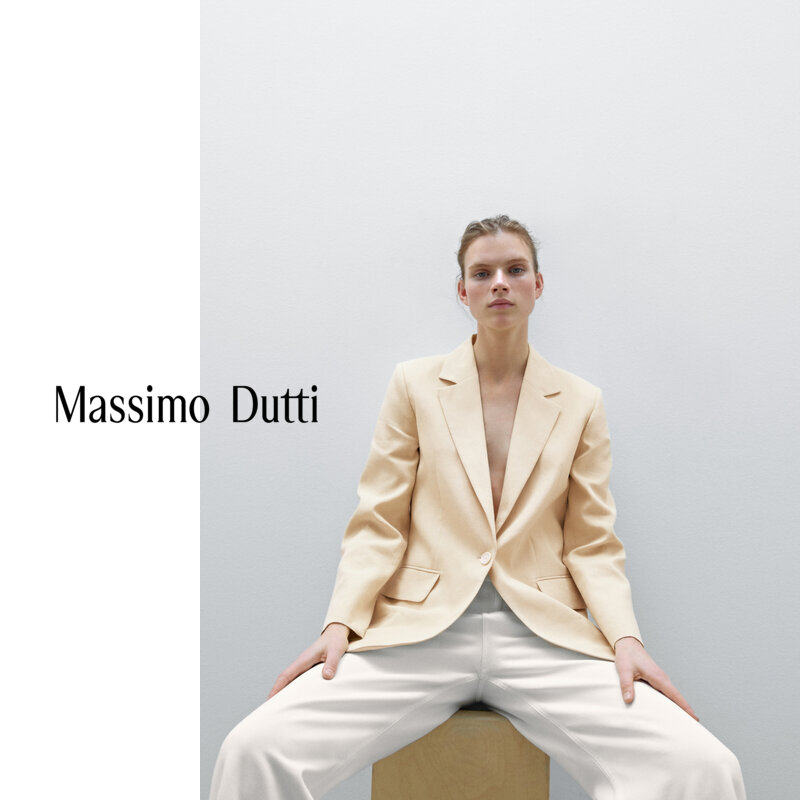 折扣升级！Massimo Dutti 2025春夏新款米色西装外套，轻熟OL通勤风必备！-西装-淘宝好物网