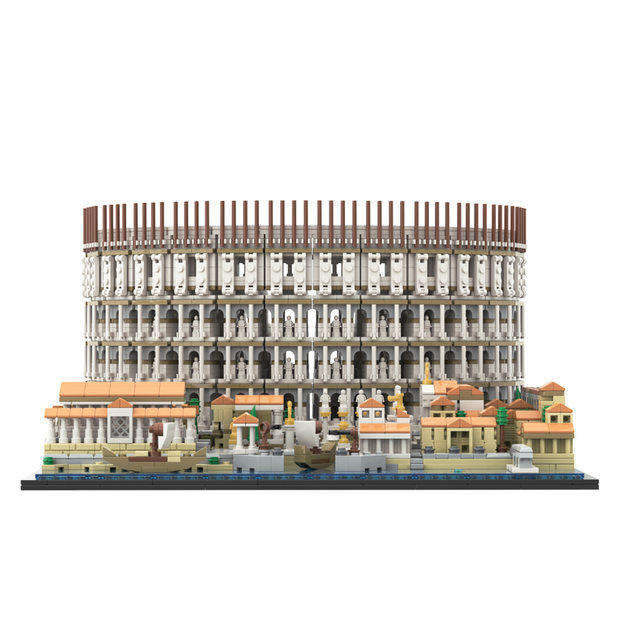 Ancient Roman Colosseum Temple Senate Port Architectural Model Assembly ...