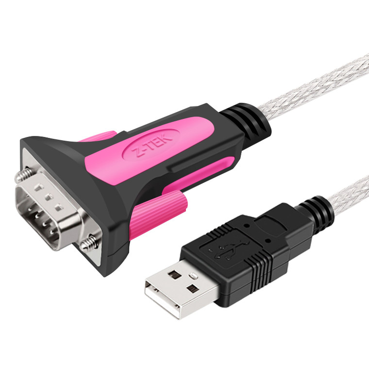 Z-tek lite usb to rs232c serial line db9 pin converter ztek industrial ...