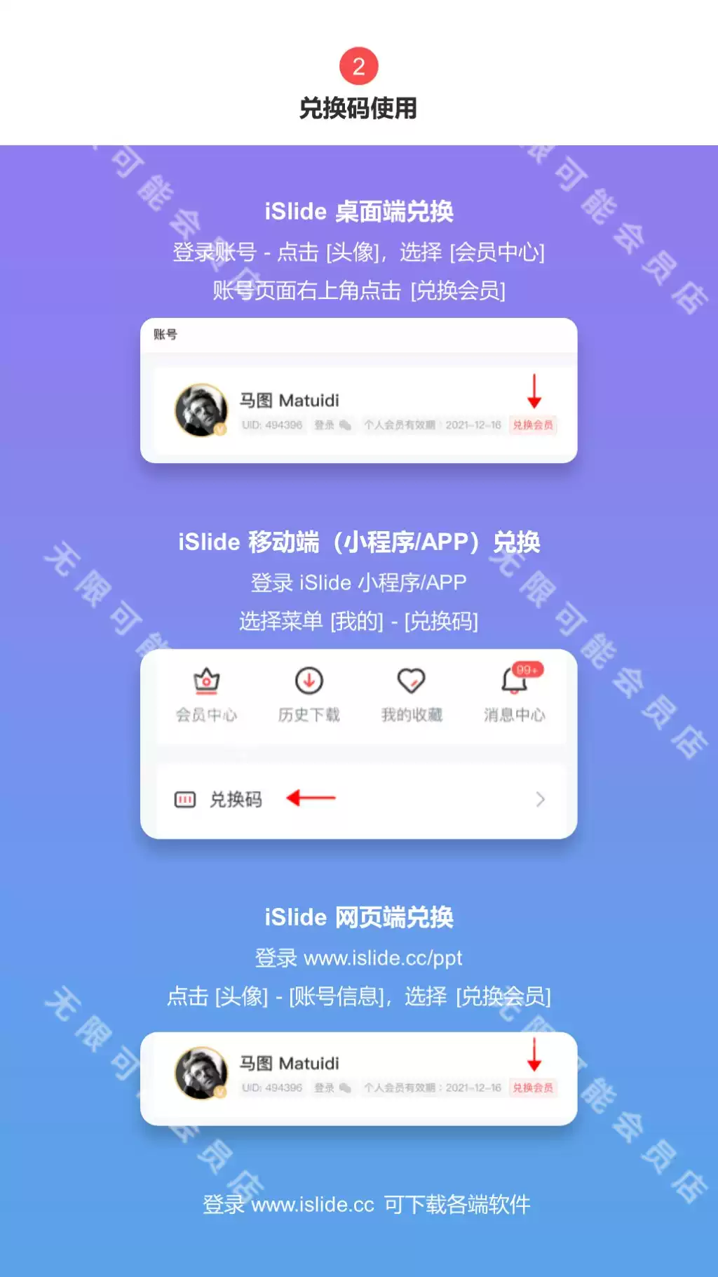 iSlide终身VIP会员兑换码 AI PPT插件优惠码 官方正版iSlide会员码