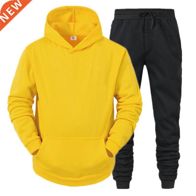 Men's Hoodie Suit Men Sports Wear Tracksuits Autumn Winter M