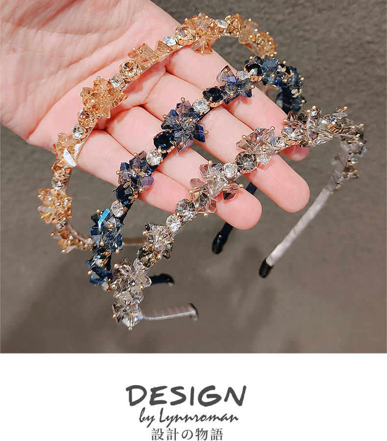 韩版东大门仿水晶奢华发箍复古法式优雅细头箍外出百搭宴会发卡-阿里巴巴