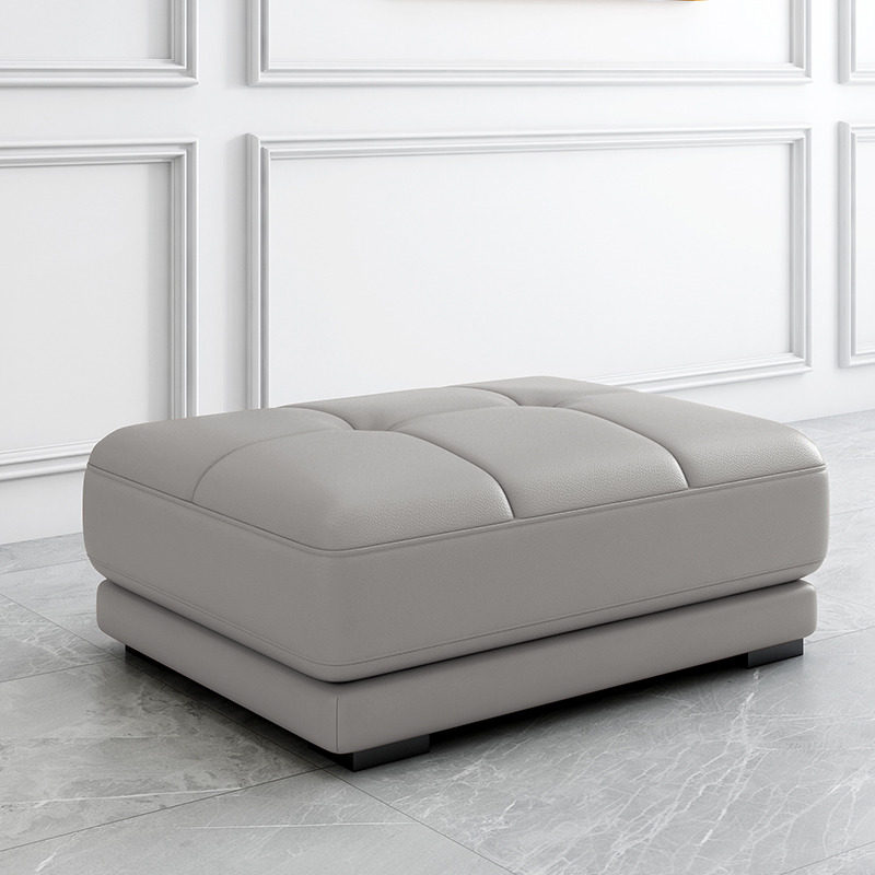 [USD 33.39] Genuine leather sofa foot pedal single stool living room ...