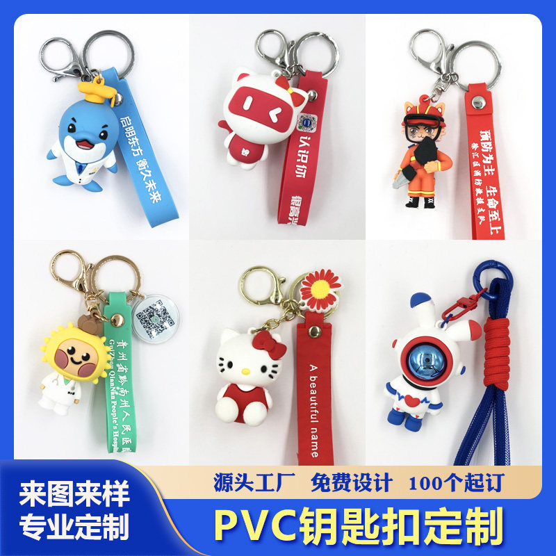 Pvc soft rubber doll keychain, a new choice for personalized trendy toys? 🌟