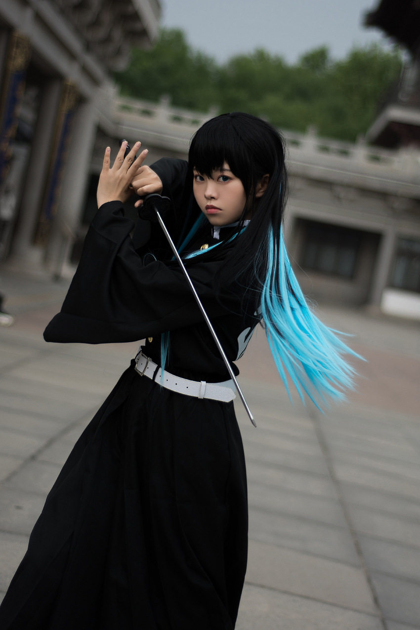 Demon Slayer : Kimetsu no Yaiba Muichiro Tokito Cosplay wigs #1342081 ...