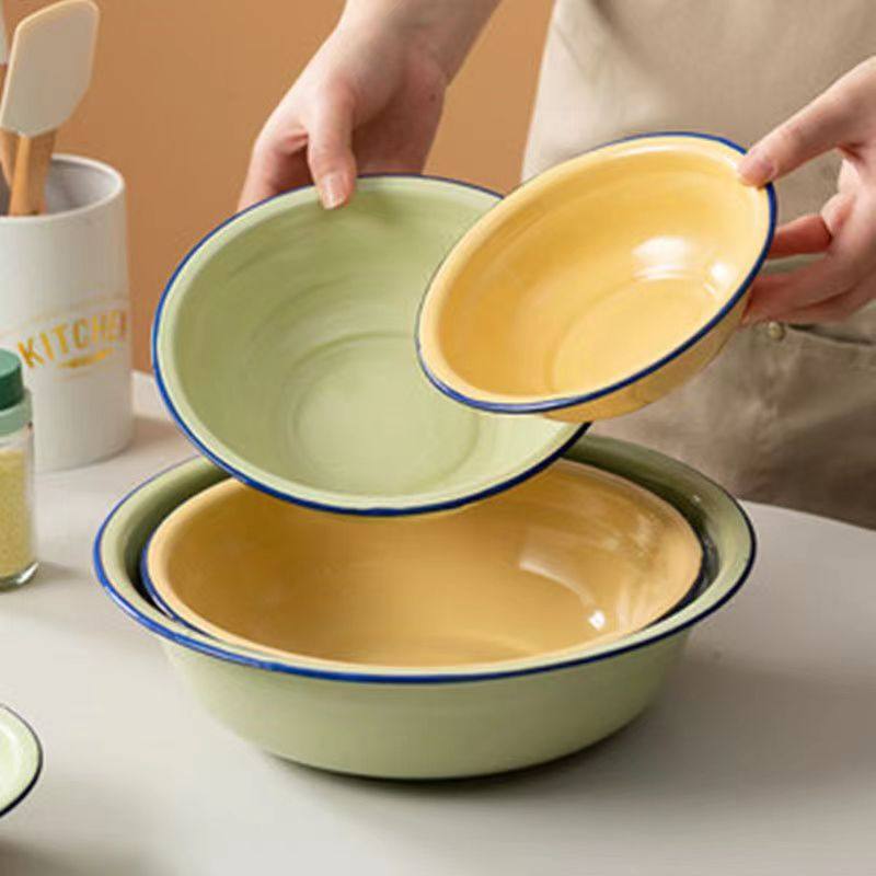 Nostalgic enamel basin, retro kitchen new favorite, are you deserve it?