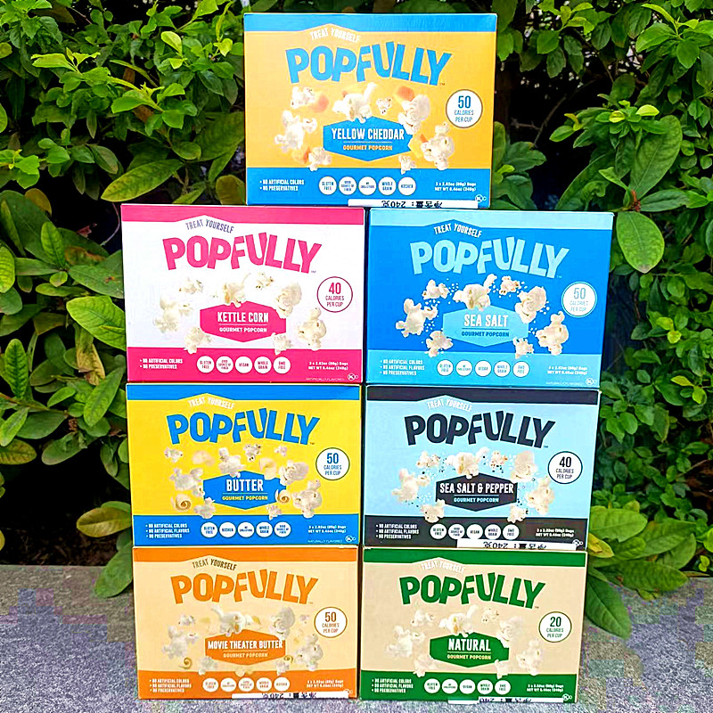240g美國進口Popfully爆米花GOURMET POPCORN BUTTER小食早餐麥片