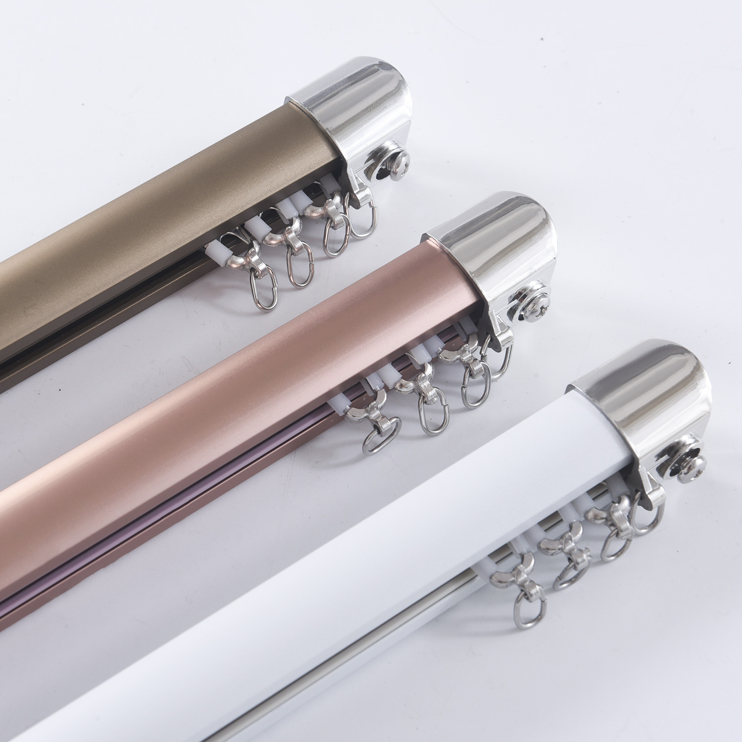 [USD 15.71] Aluminum Alloy Curtain Rail Direct Rail Curtain Rod Slide ...