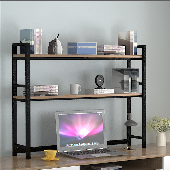 Buy Desktop shelf small bookshelf double layerDormitory computer desk ...