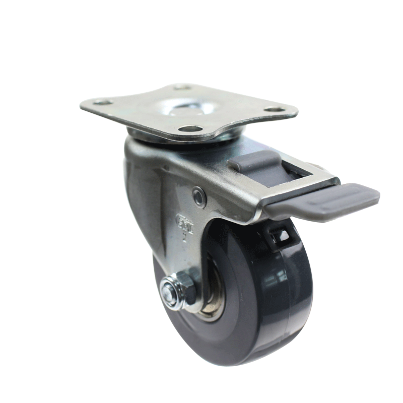 2-inch small high-elastic furniture wheel silent polyurethane screw ...