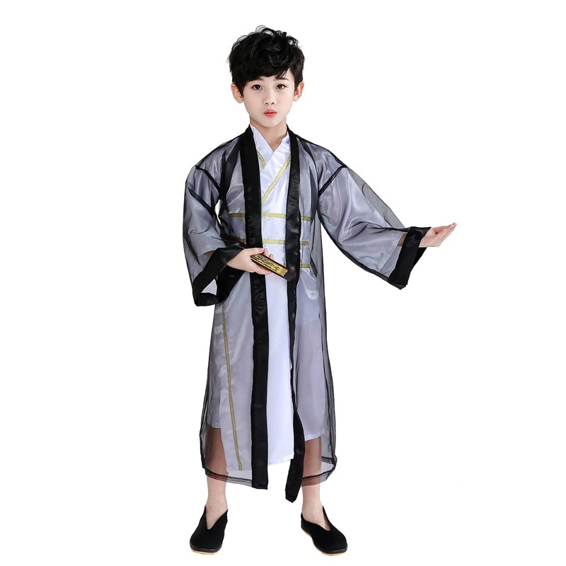 Children's chinese ancient wushu martial arts clothing hanfu warrior ...