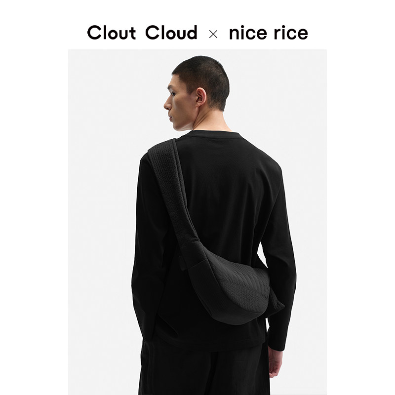 Nice Rice × Clout Cloud Good Morning Dumpling Bag Couple's Single Shoulder Crossbody Bag Nhc33128