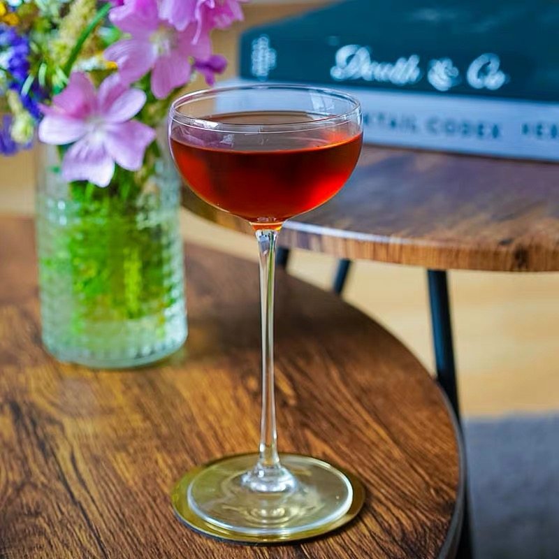 Japanese-style Handmade Kimura Cocktail Cup Crystal Glass Goblet ...