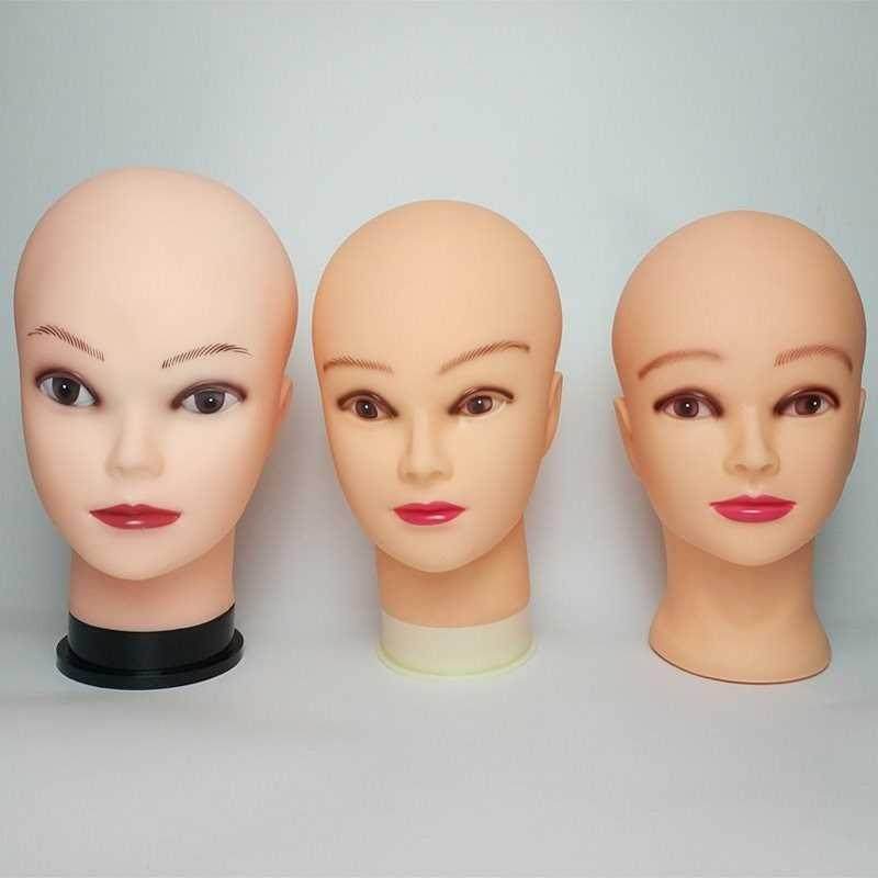 Купить Wig model head display hat doll head model female bald head в ...