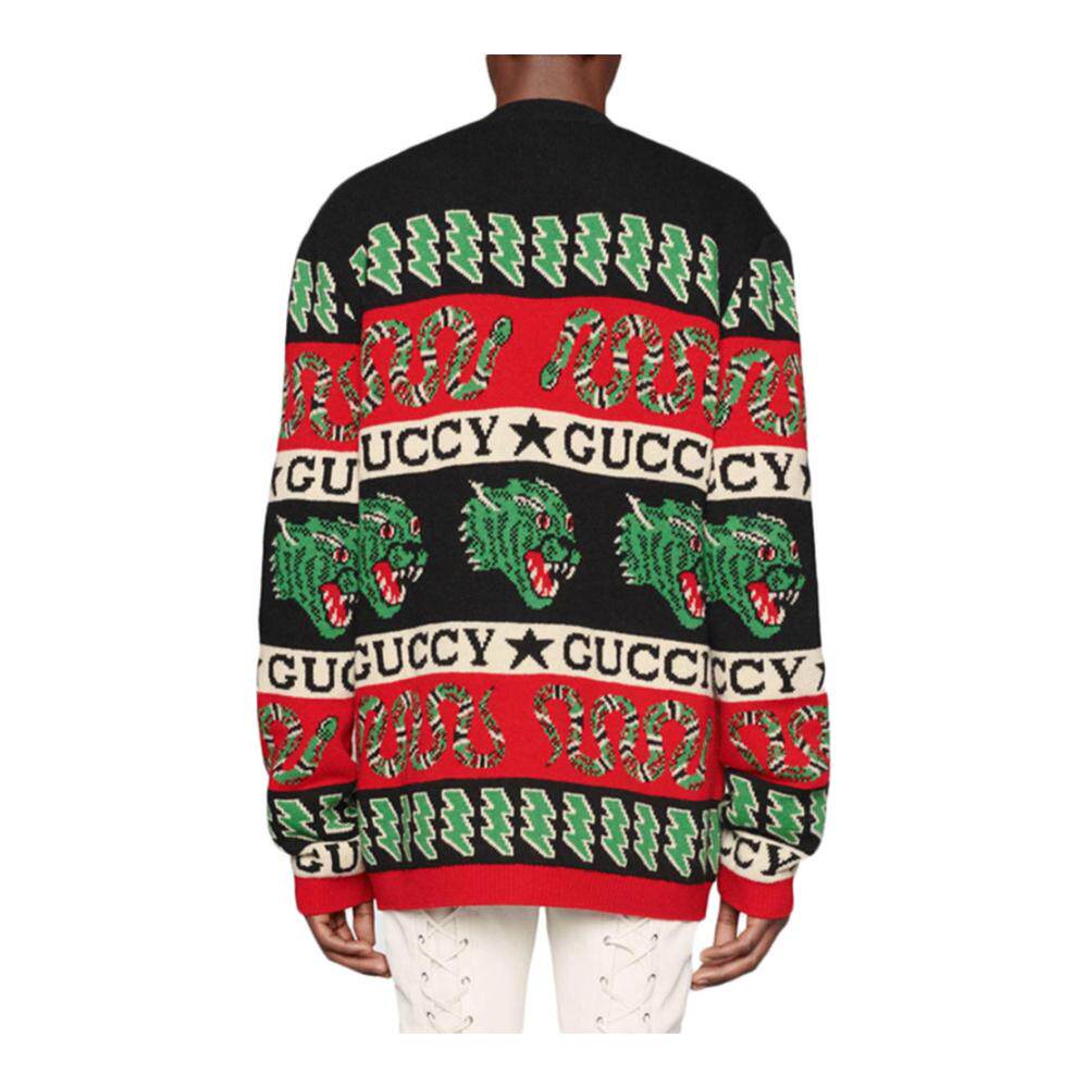 Купить Толстовка знаменитый логотип Gucci/Гуччи мужской шаблон шерсть ...