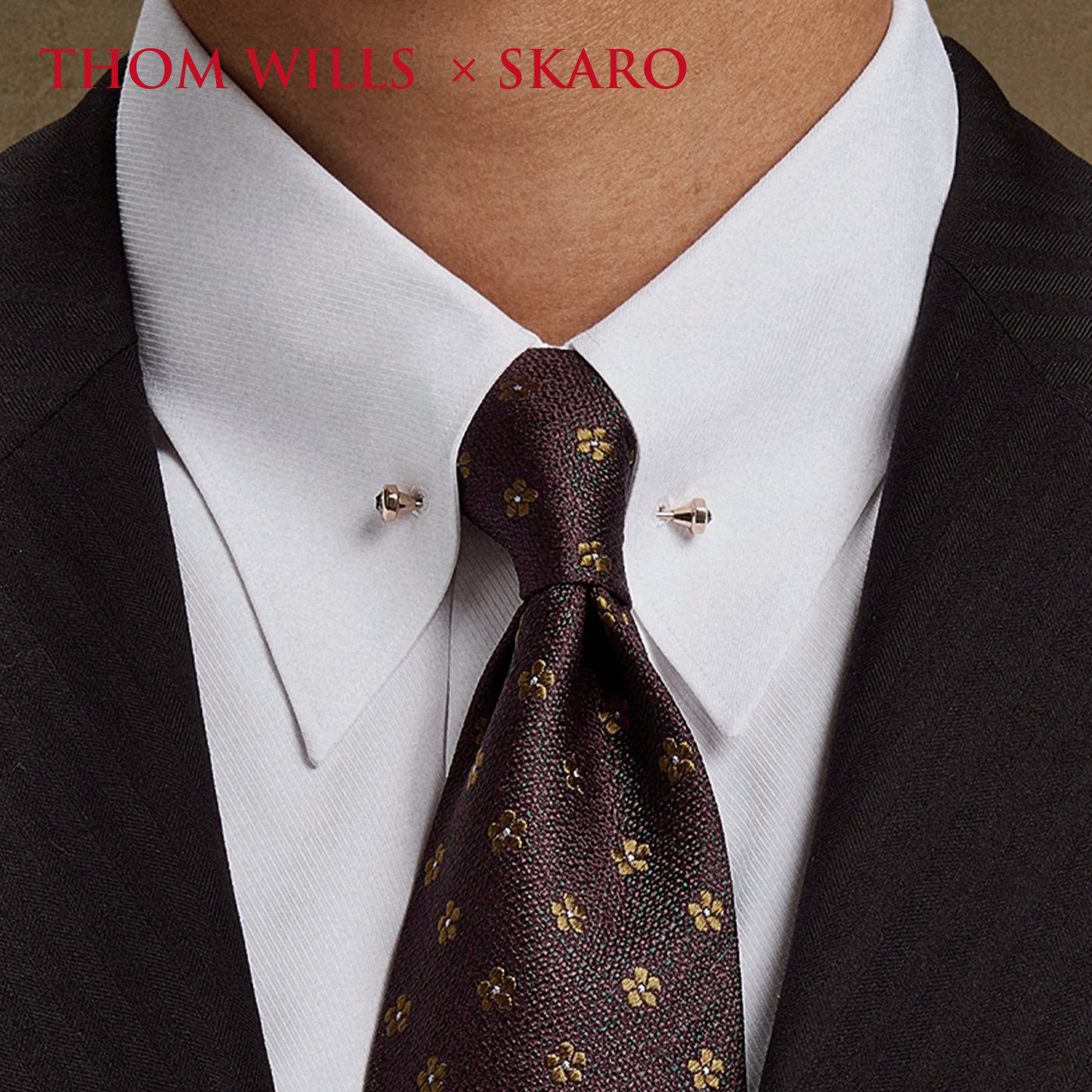 Skaro men's shirt collar pin rose gold tie pin : a must-have for male ...