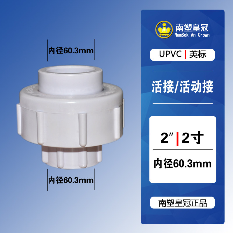 Nansu Crown Pvc-U Union Fitting 6-Point 1-Inch British Standard ...