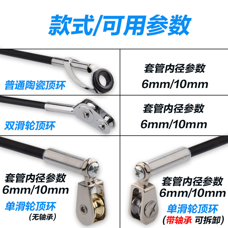[USD 9.76] Roller guide ring anchor rod guide eye double pulley anchor ...