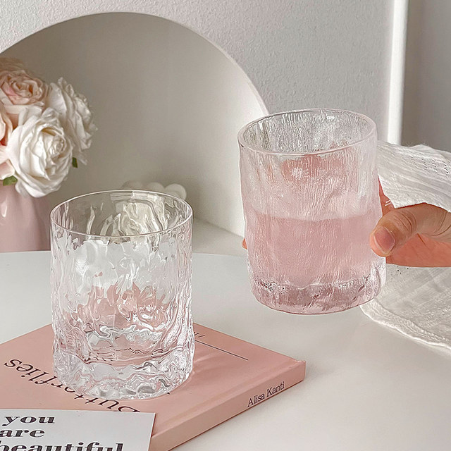 Glacier pattern whiskey glass House girls high -level light luxury wine ...