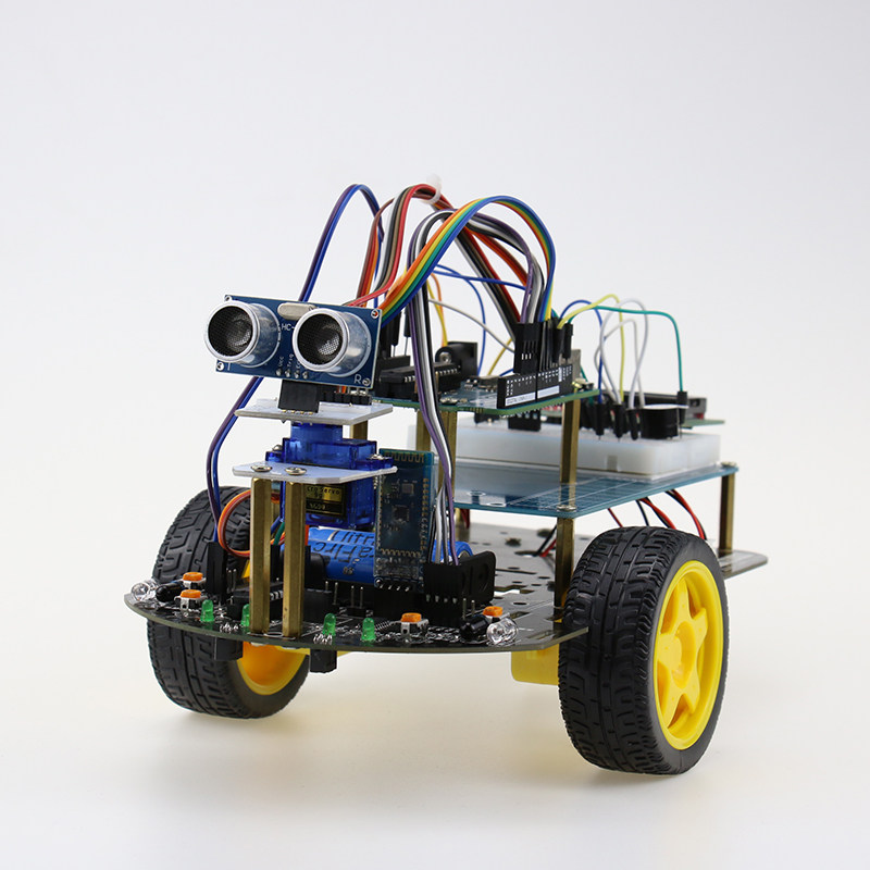 Programming Robot Arduino Smart Car Kit Uno Tracking and Obstacle ...