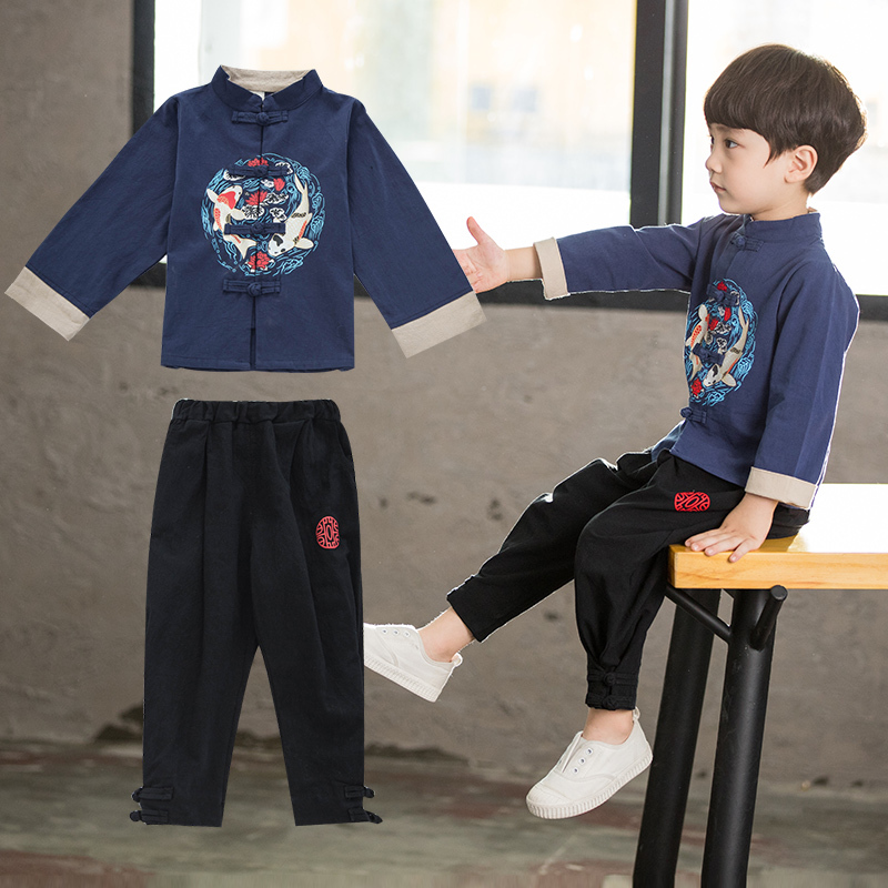 Boys Tang Suit for Kids BoysHanfu spring Tang suit children Chinese ...