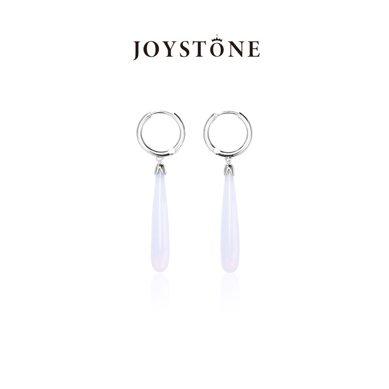 JOYSTONE 2024新款蓝玉髓水滴耳坠：时尚界的“蓝宝石”，你值得拥有！-耳环-淘宝好物网