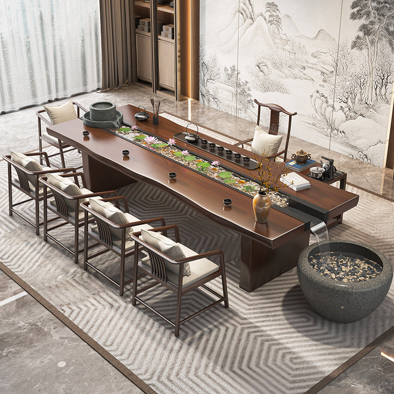 🍵古韵新风！流水茶台景观循环一体中式茶桌，带你走进禅意生活🍵-茶几-淘宝好物网