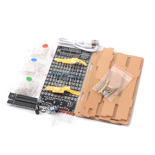 Voice Controlled LED Music Spectrum Rhythm Light Display DIY Kit