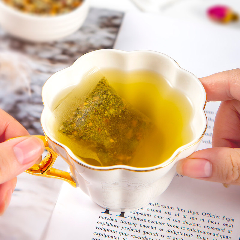 Lotus leaf tea winter melon lotus leaf tea pure dry rose tea bag bubble ...
