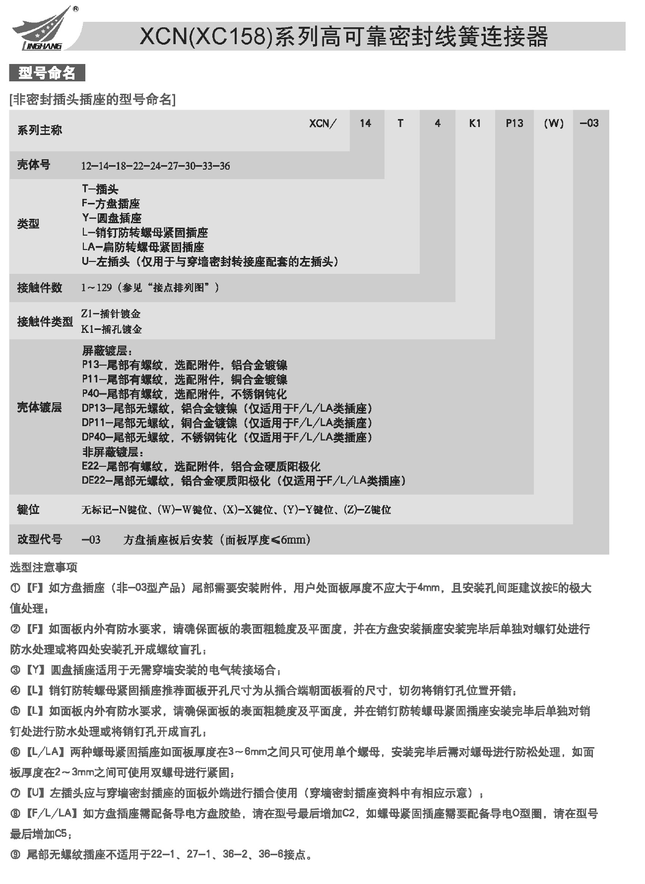 不锈钢圆形电连接器10芯XC158/18T10K1P40 XC158/18F10Z1P13 XCN-阿里巴巴