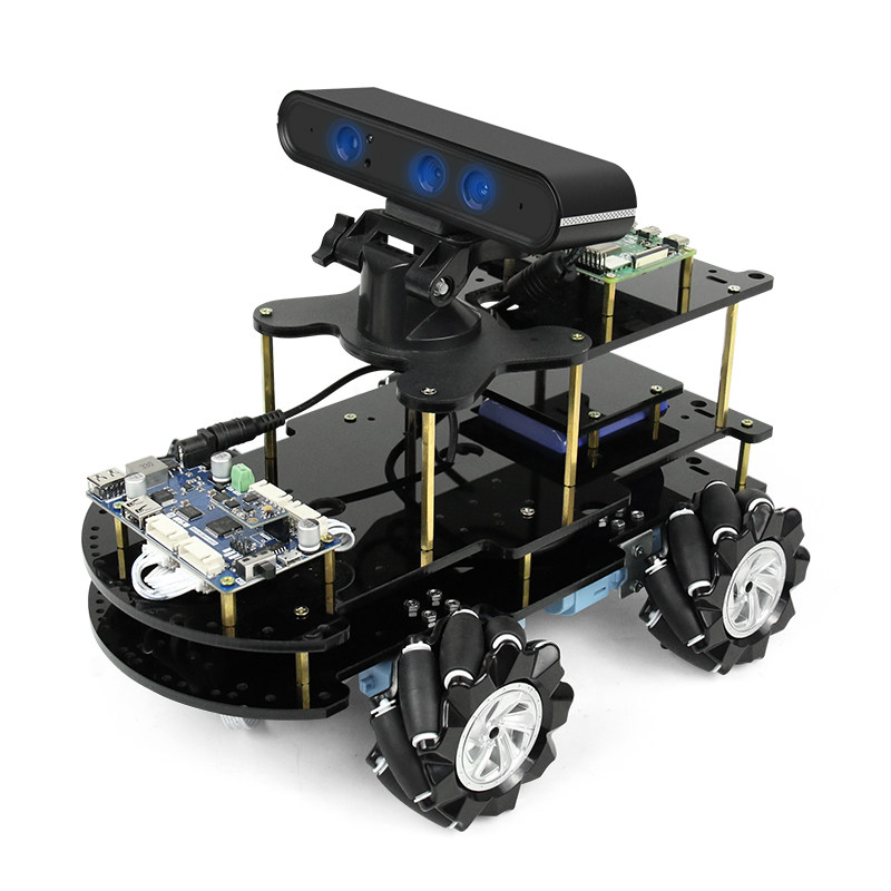 Raspberry Pi 4B ROS Robot Car Mecanum Wheel AI Car SLAM Build Map Navigation Python