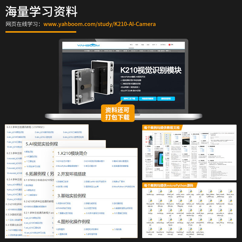 K210 Vision Recognition Module AI Artificial Intelligence Sensor CanMV ...