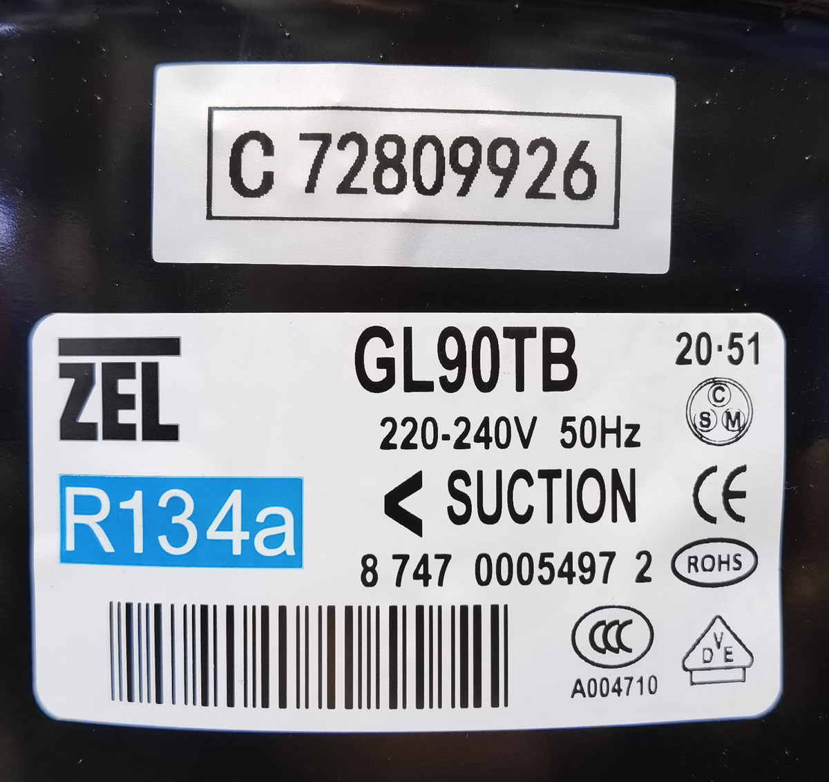 ZEL扎努西压缩机GL90TB冷柜冰箱展示柜制冷设备中高背压全新原装-阿里巴巴